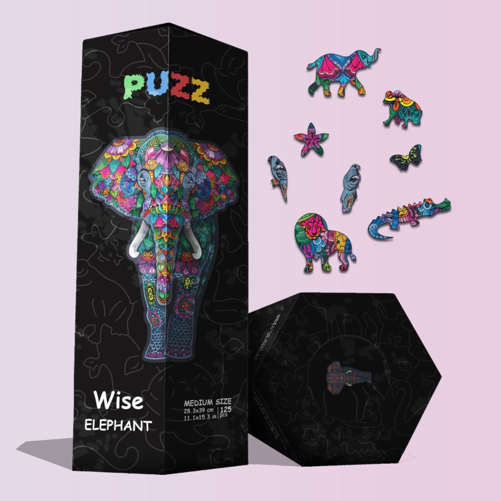 Wise Elephant – Wooden Puzzle – Buy Kids & Adult Puzzle
