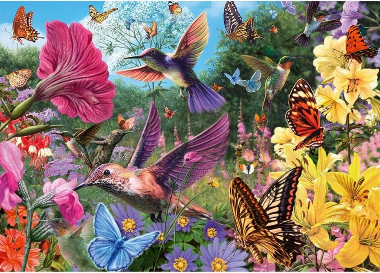 Tea Time Hummingbird Garden – Premium Plus – Buy Kids & Adult Puzzle